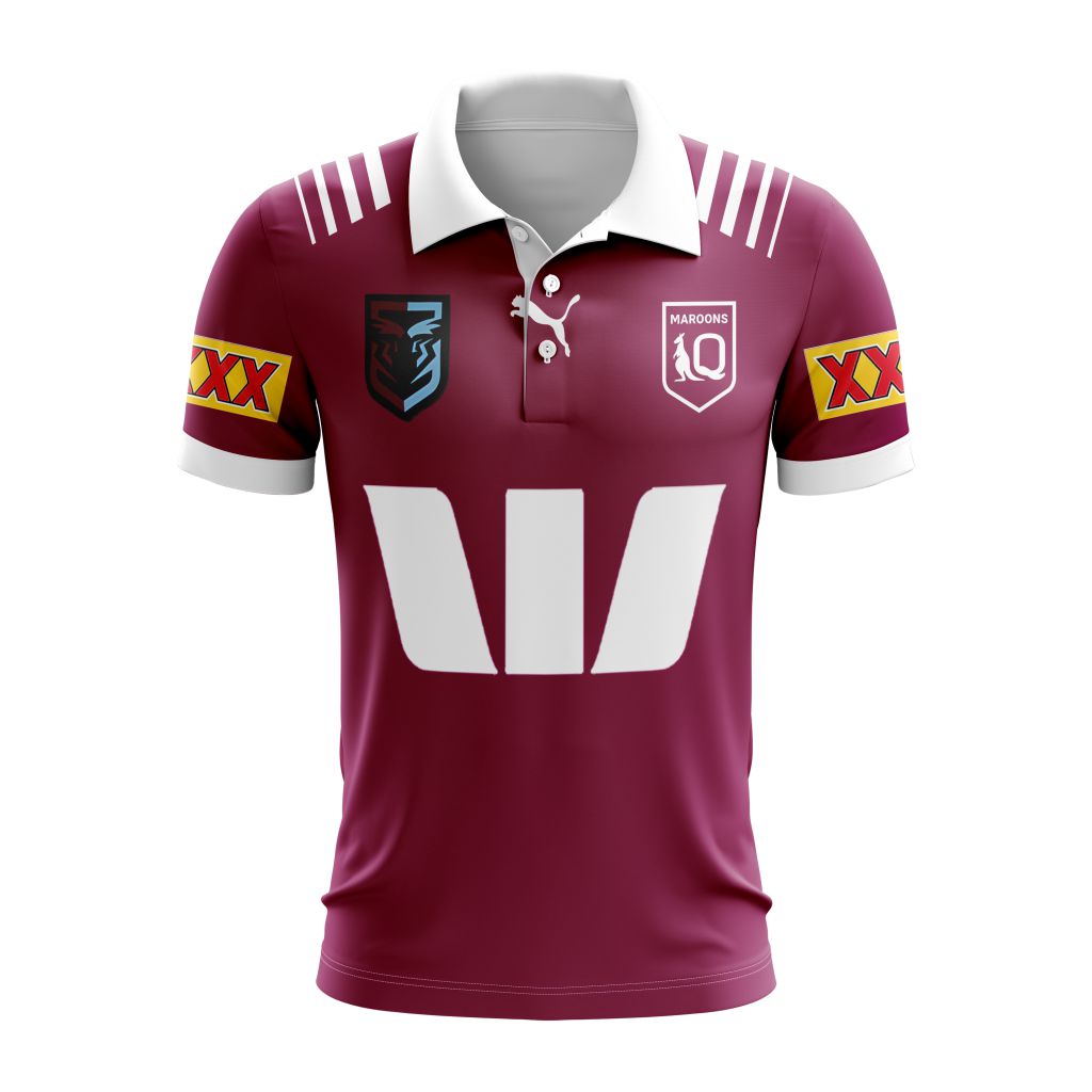QLD Maroons State Of Origin Personalized 2024 Polo Shirt – A Chic Ensemble