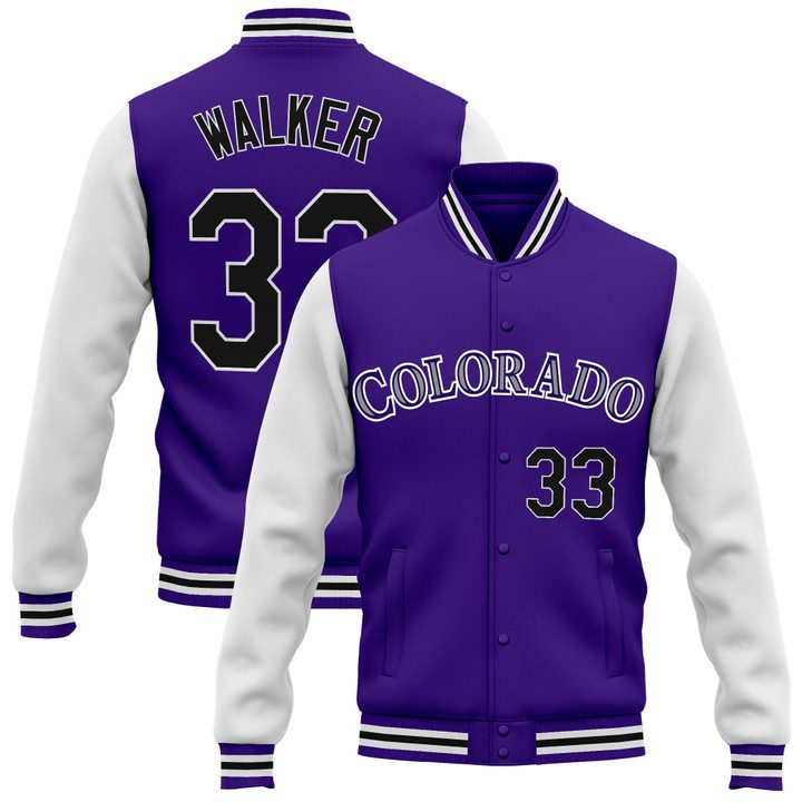 Colorado Rockies 2025 Baseball Jacket Varsity Jacket – Larry Walker – A ...